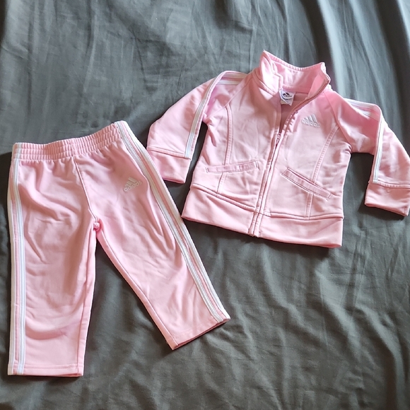 adidas | Matching Sets | Adidas Baby 2m Light Pink Tracksuit Set ...